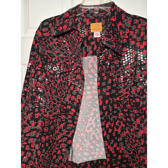 Ruby Rd. | Jackets & Coats | Ruby Rd Faux Leather Blkredmulti Color ...